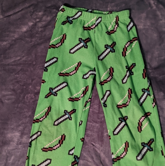 Minecraft | Pajamas | Minecraft Pajama Pants Size 8 Good Condition ...